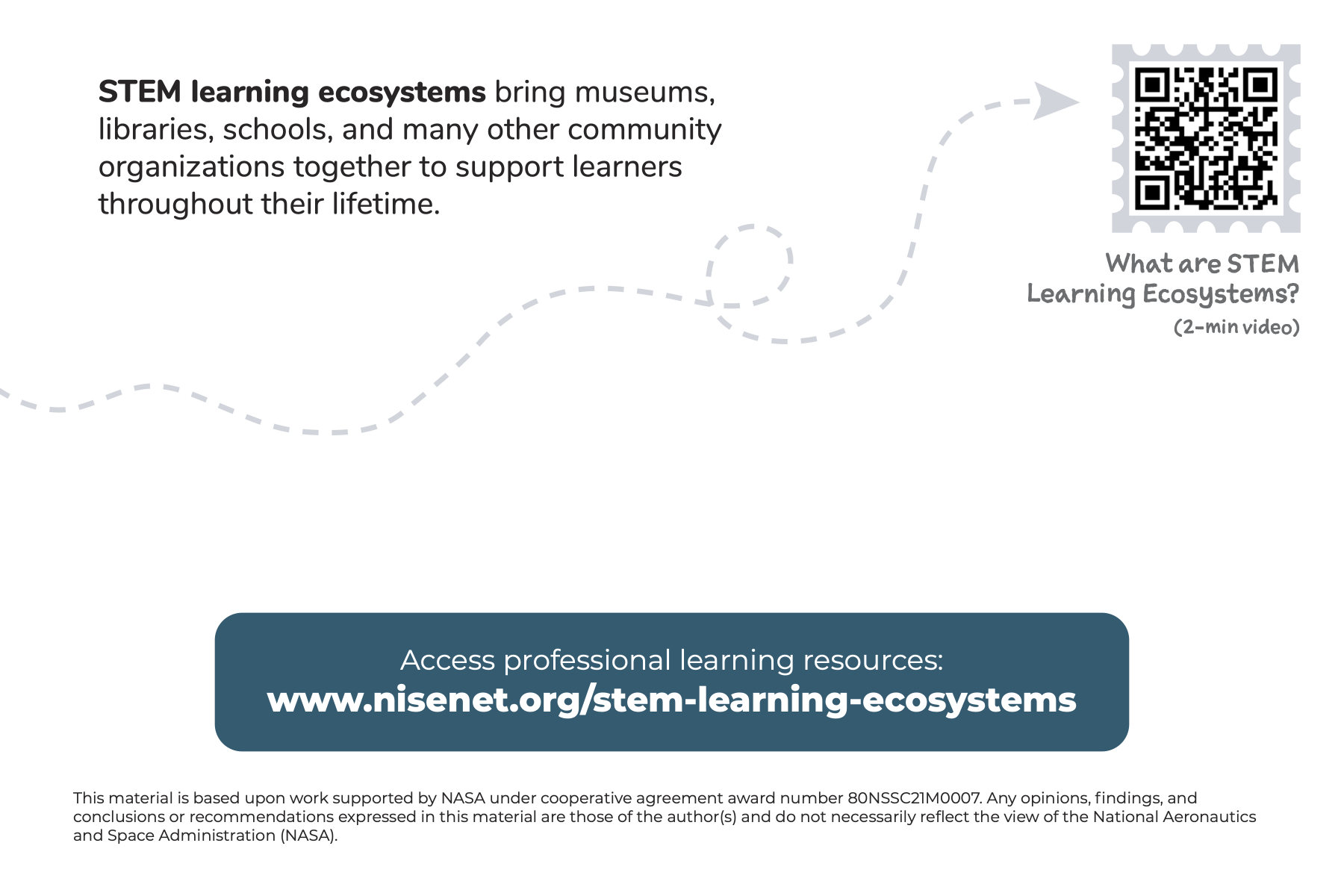 STEM Learning Ecosystems Postcard | NISE Network